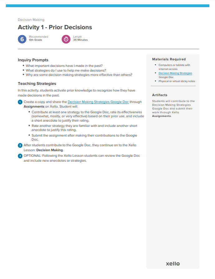 Dig In: Lesson Resources