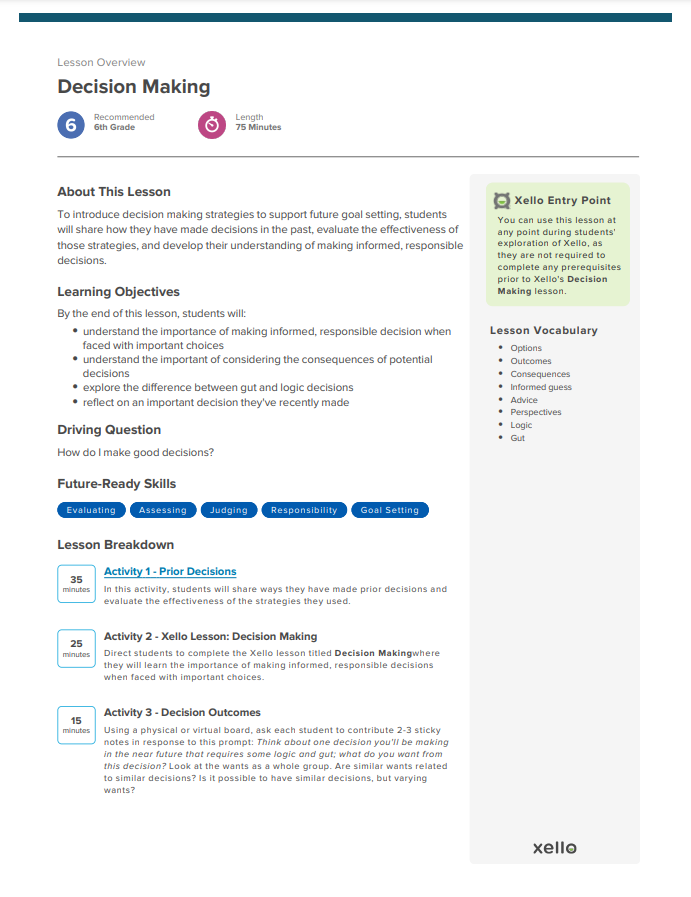 Dig In: Lesson Resources