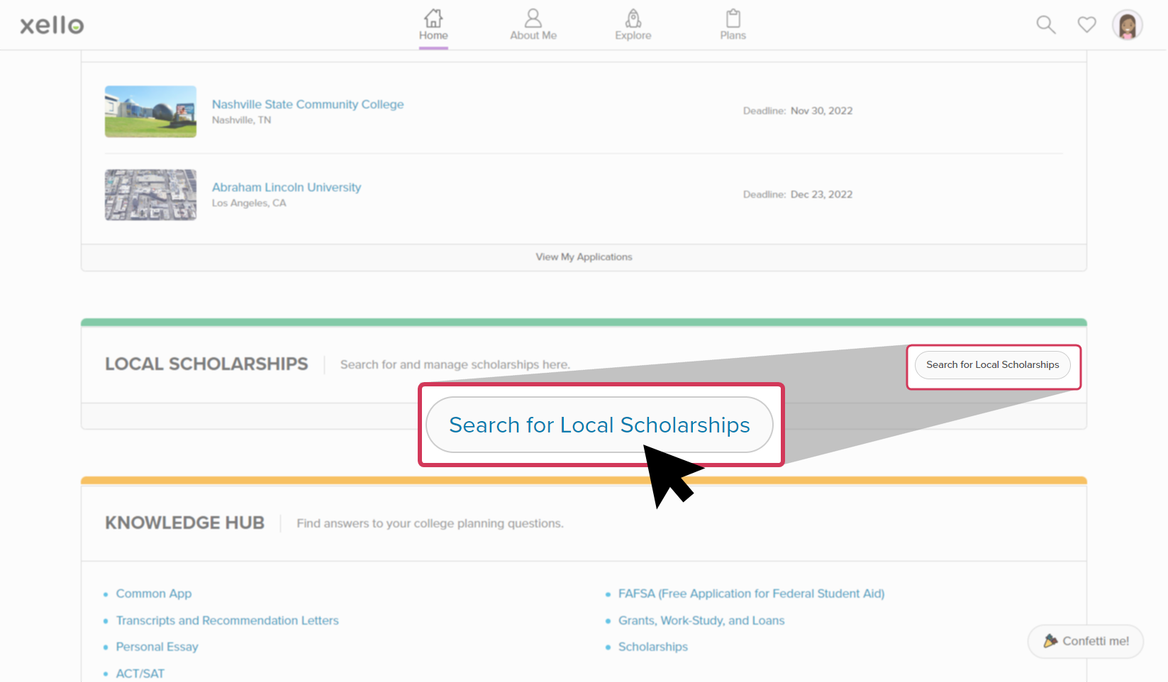 How students find a local scholarship