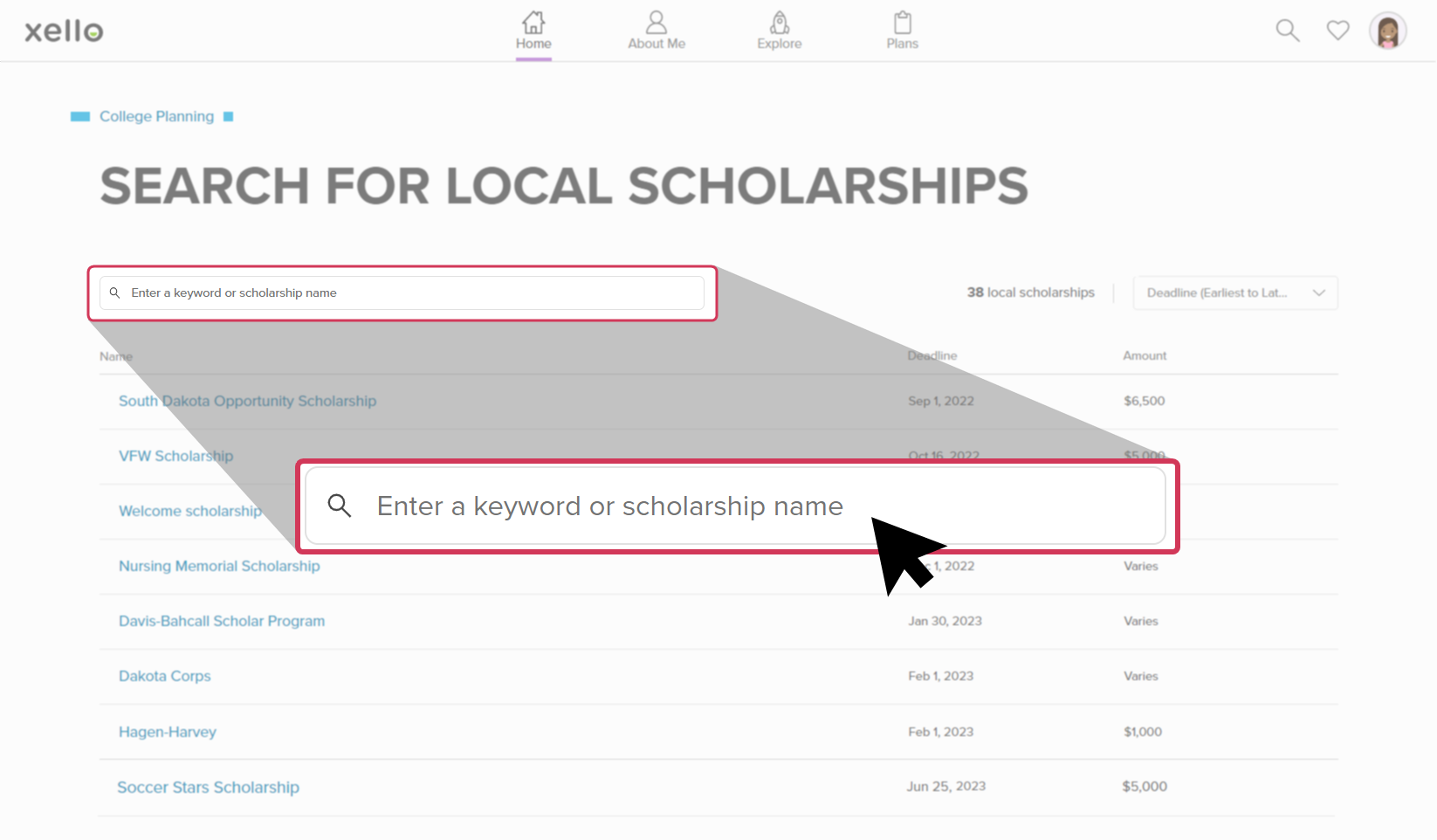 How students find a local scholarship