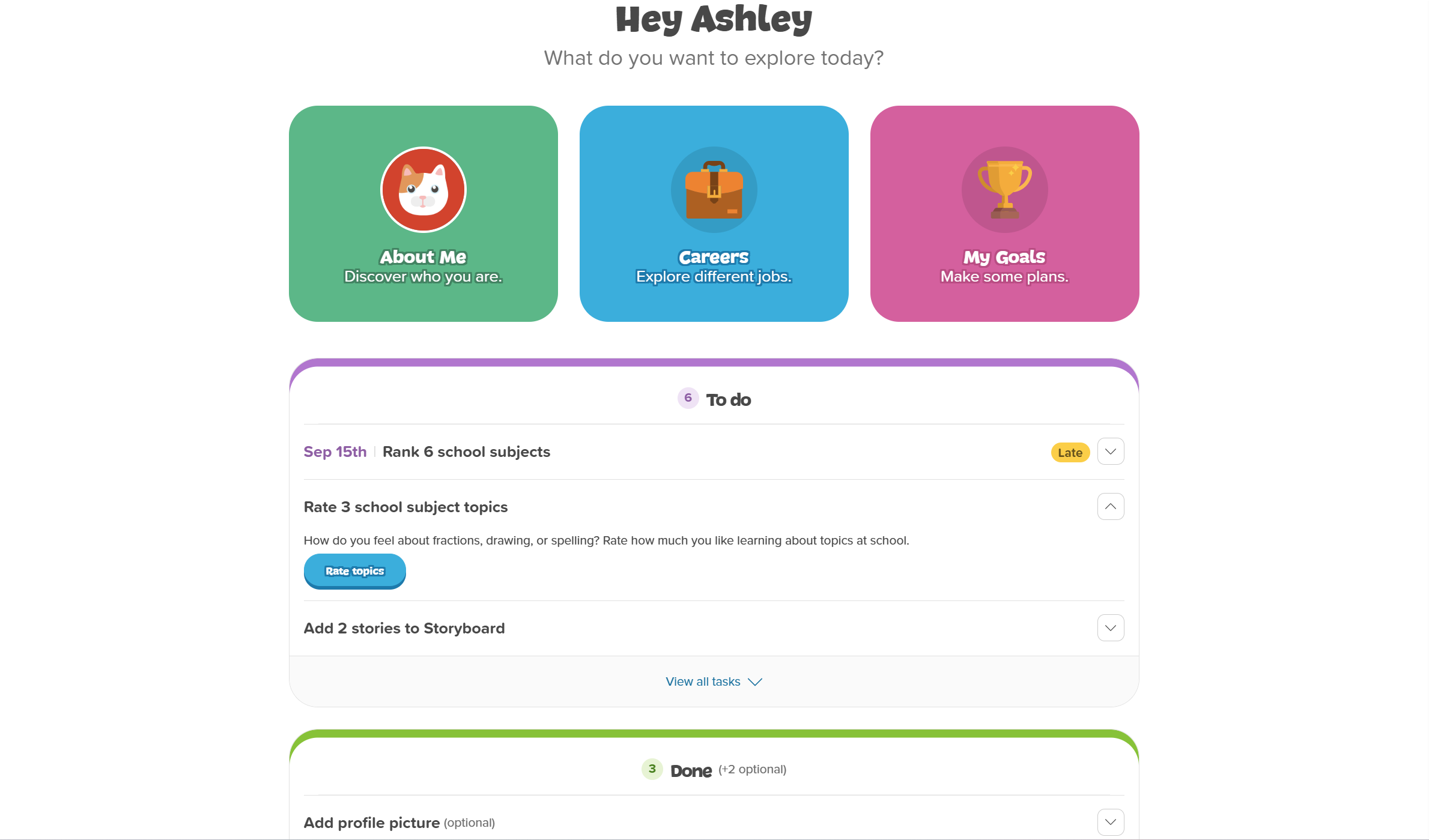 Completion Standards in Xello