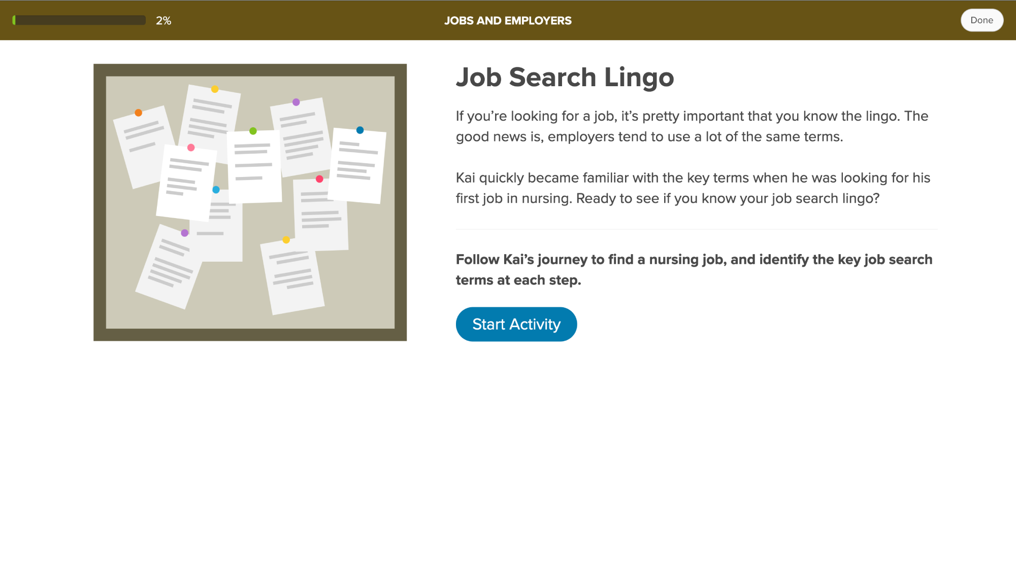 Lesson resources for Xello 6-12