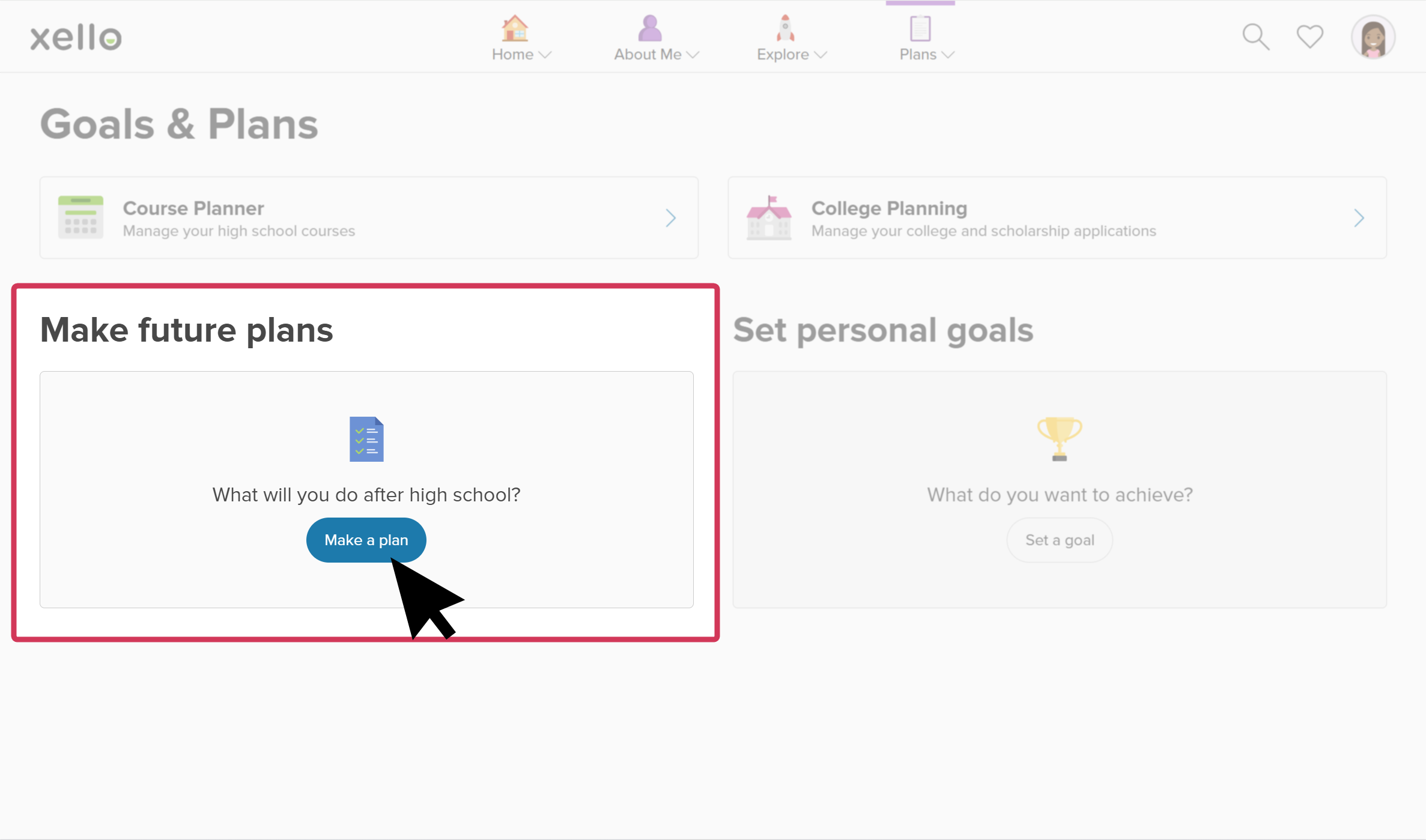 Try It: Create a Plan or Set a Goal